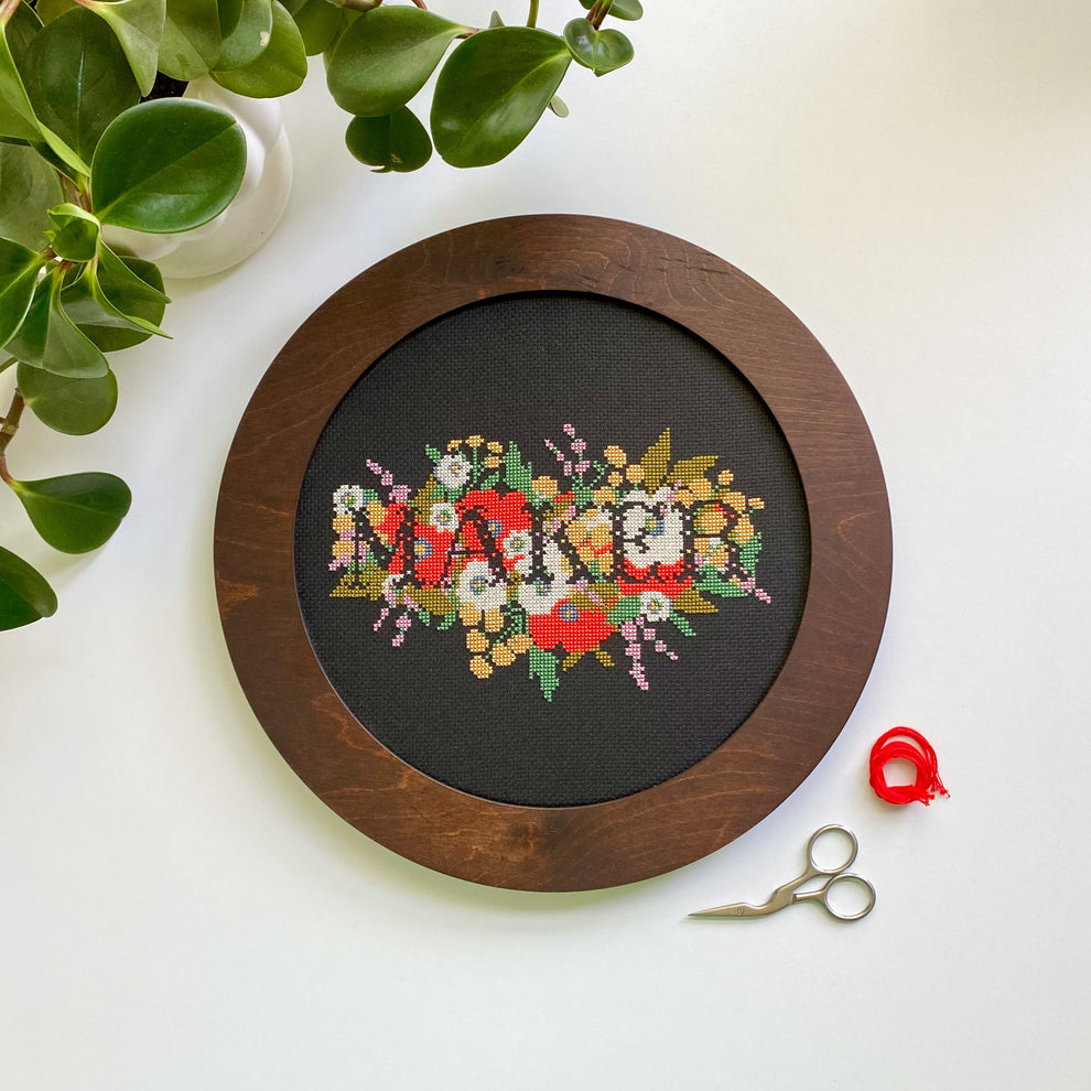 Circle Embroidery Hoop Wooden Frame – Lindy Stitches