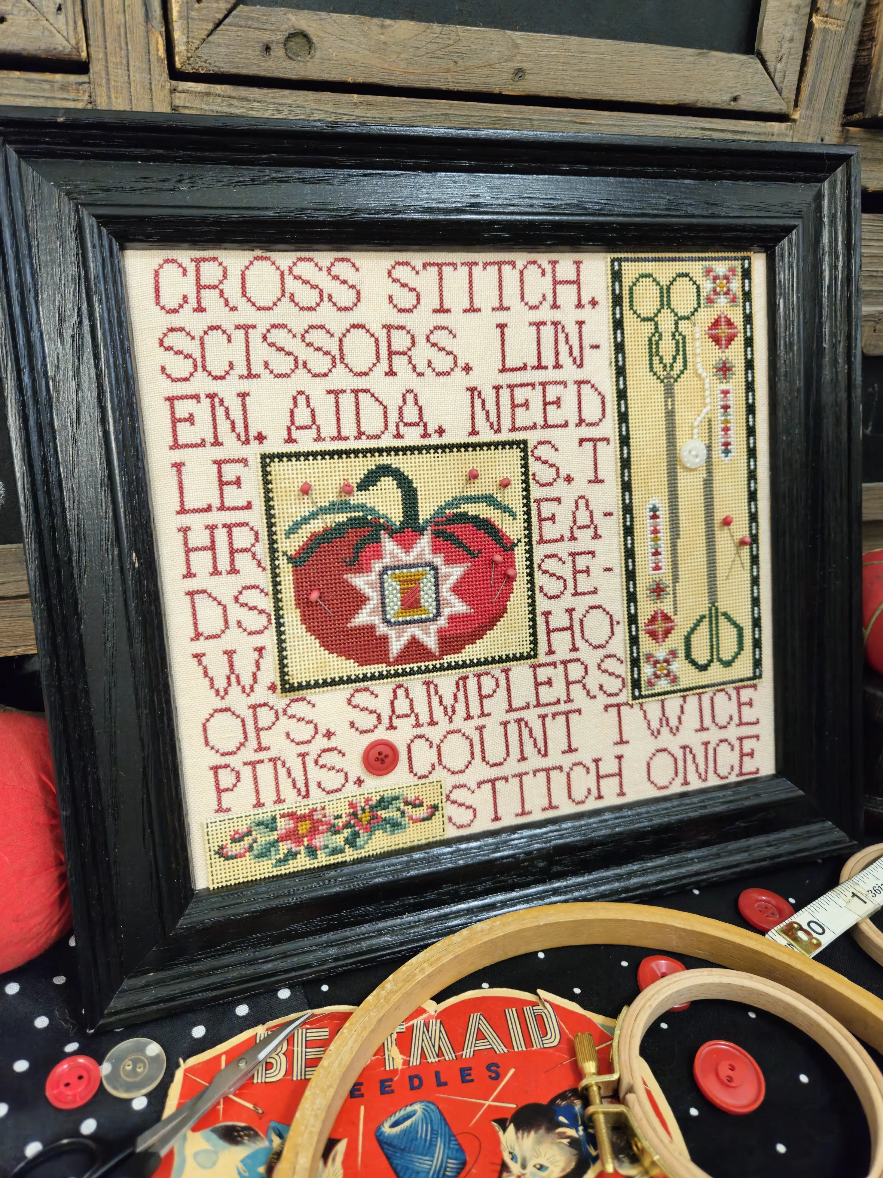 Quaint Rose Needlearts MIXED MEDIA NEEDLE ART Cross Stitch Pattern ...