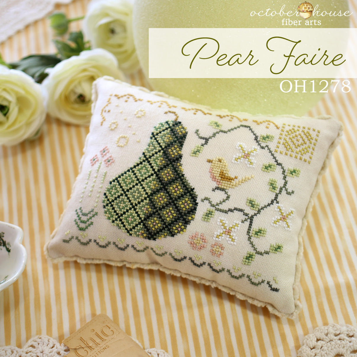 Pear Faire October House Fiber Arts Cross Stitch Pattern Nashville Mar ...