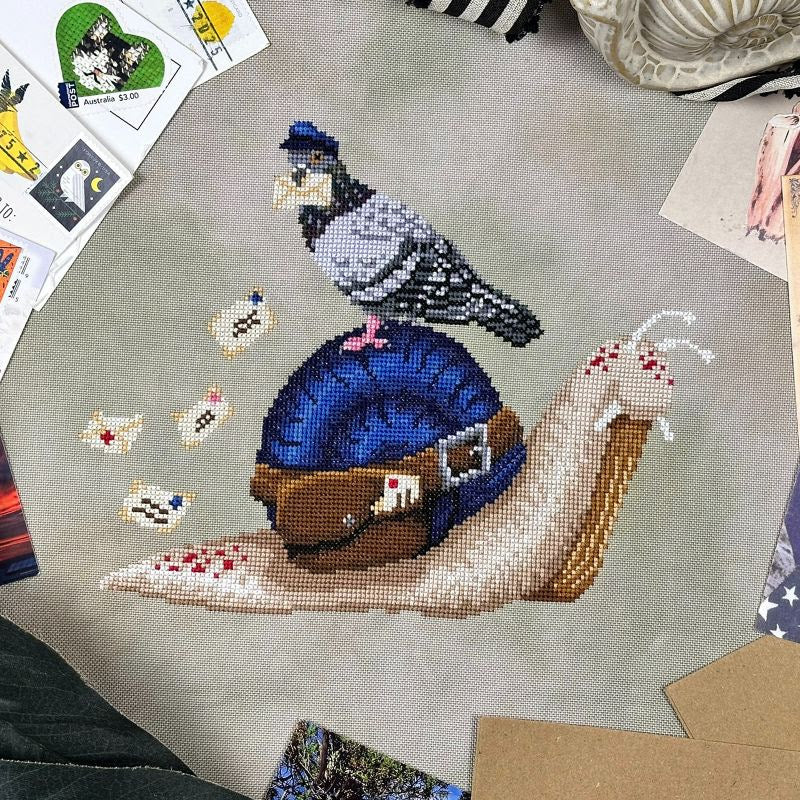 PREORDER Stitch Crypt SNAIL MAIL Cross Stitch Pattern Nashville Market ...