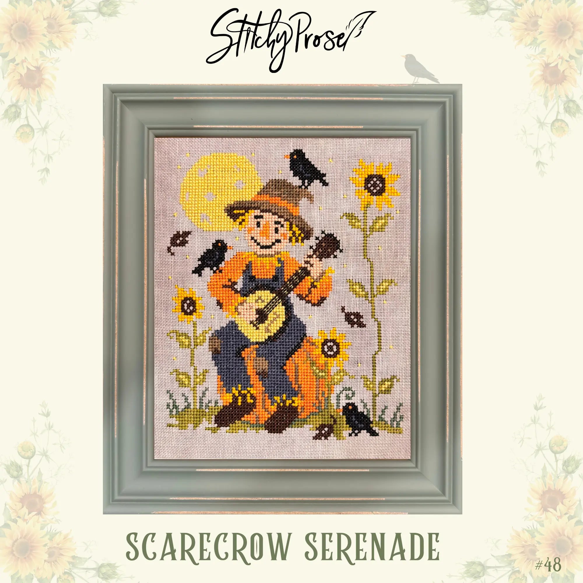 Stitchy Prose SCARECROW SERENADE Cross Stitch Pattern – Lindy Stitches