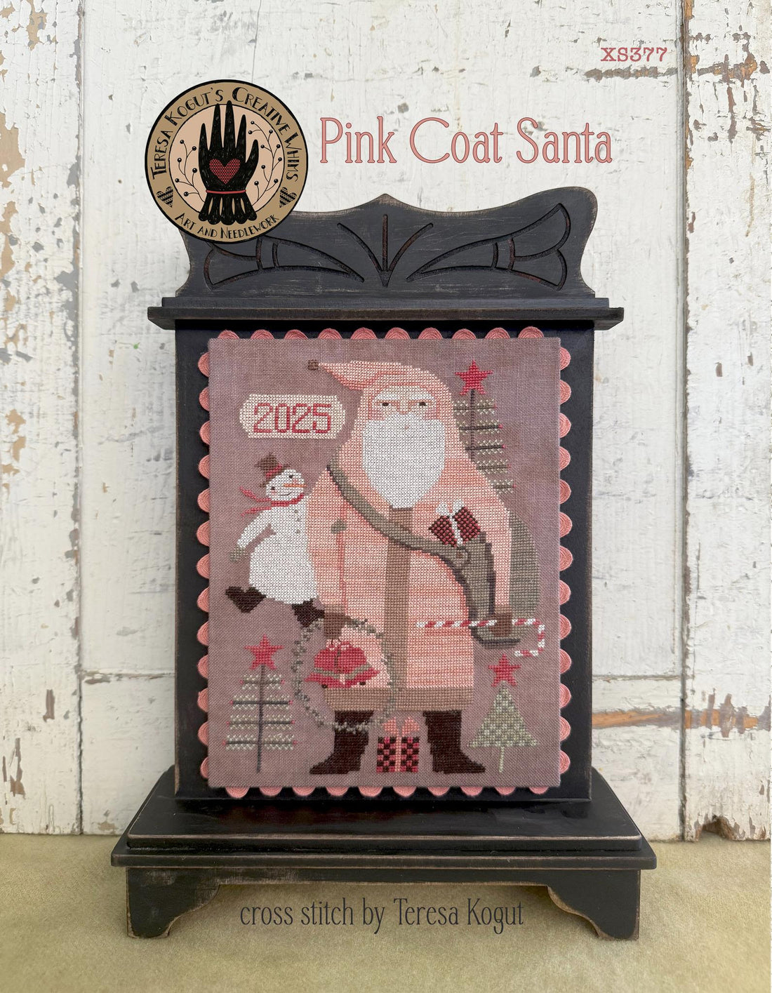 Pink Coat Santa Teresa Kogut Cross Stitch Pattern – Lindy Stitches
