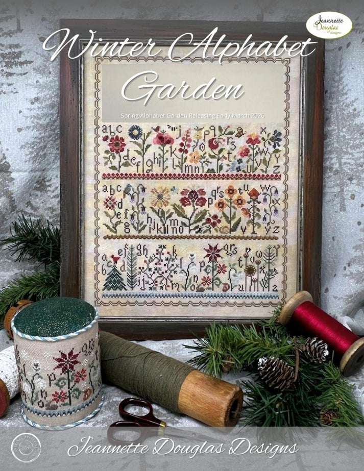 Winter Alphabet Garden by Jeannette Douglas Designs Cross Stitch Patte ...