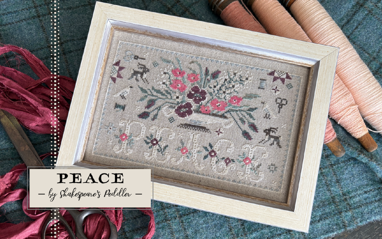 Shakespeare's Peddler PEACE Cross Stitch Pattern – Lindy Stitches