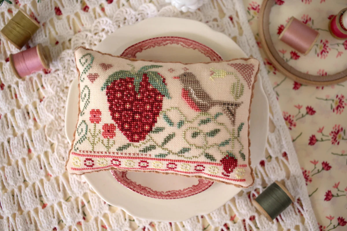 Strawberry Faire Cross Stitch Pattern October House Fiber Arts PHYSICA ...